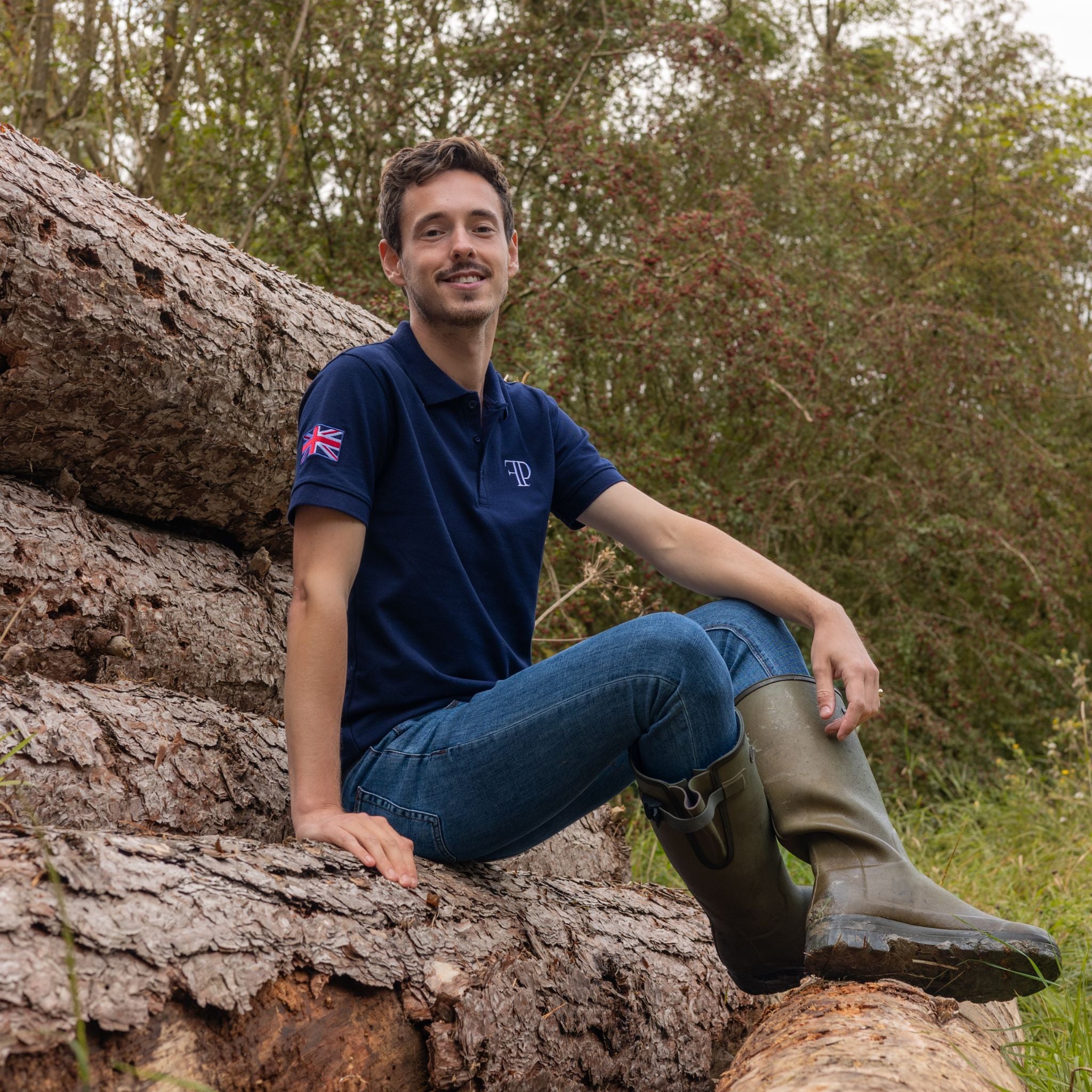 The Holkham Polo Shirt - Mens - Navy – The Famous Pheasant